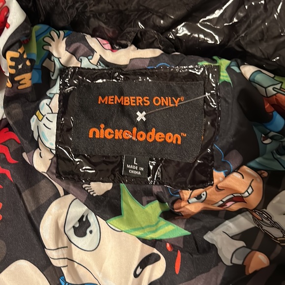 Members Only | Jackets & Coats | Mens Nickelodeon Shiny Collab Puffer ...